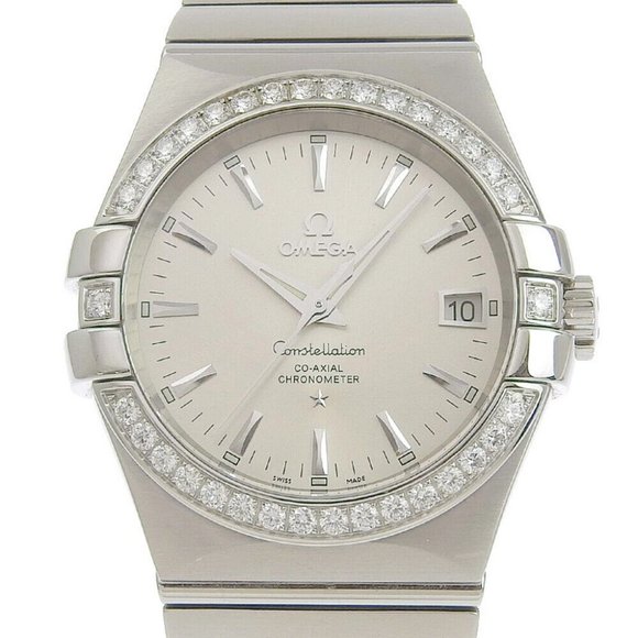 Omega | Accessories | Omega Coaxial Diamond Bezel Constellation Watches ...